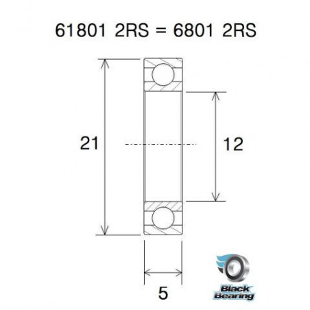 black-bearing-roulement-61801-2rs-6801-2rs-max