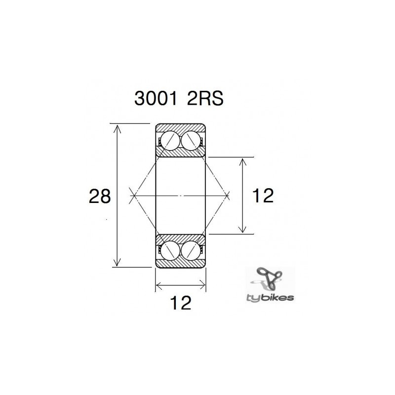ENDURO BEARING - roulement 3001 LLU